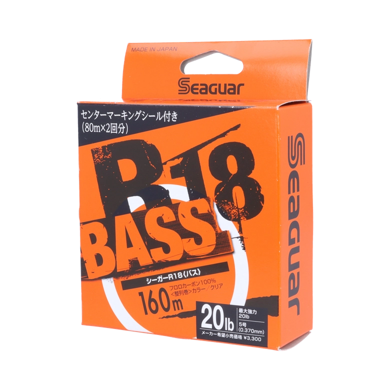 Seaguar シーガー R18 バス 3.0号/12.0lb/クリア/160mの最安値・インプレ・釣果 | 本音の口コミが集まる釣具通販「TACKLE BOX」