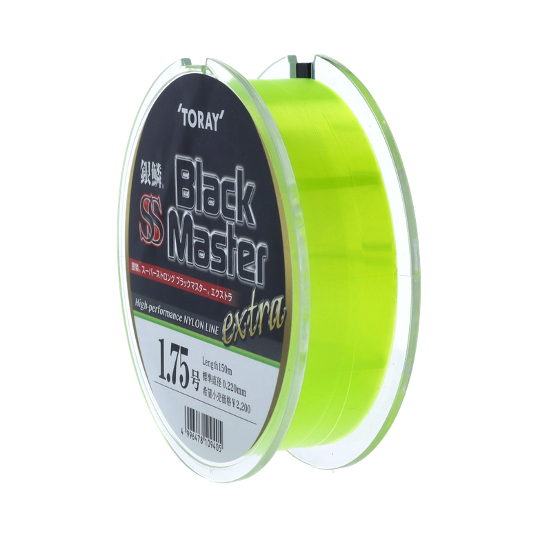 TORAY 銀鱗® スーパーストロング ブラックマスター® エクストラ 1.5号/ライムグリーン/150mの最安値・インプレ・釣果 | 本音の ...